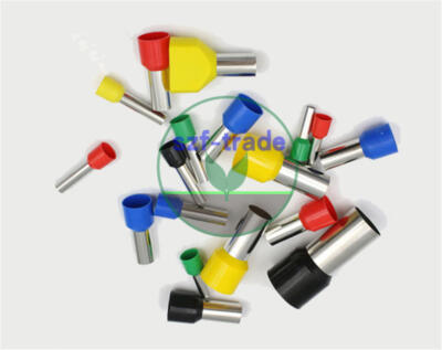 NEW 100pcs E50-20 1 AWG 50mm² Insulated Cord End Terminal Wire Ferrules ...
