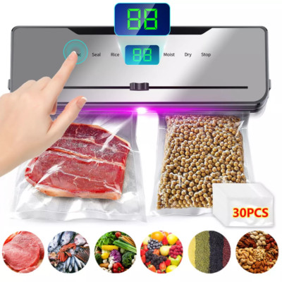 LED Commercial Vacuum Sealer Machine Seal a Meal Food Saver + Free 50 ...