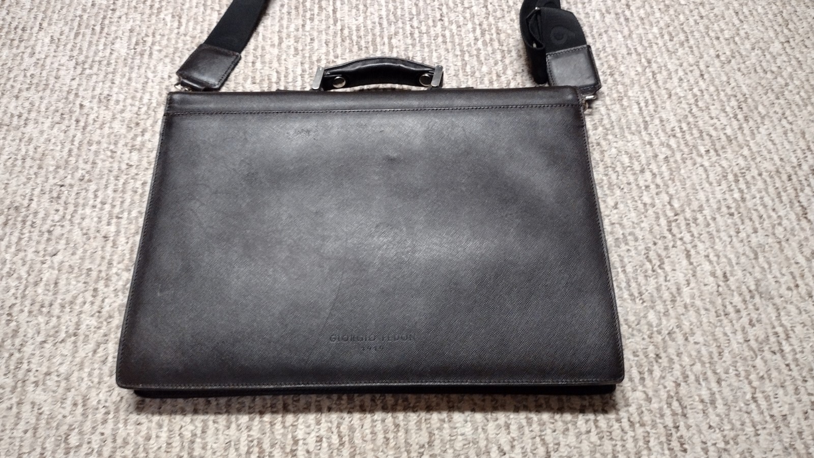 Giorgio Fedon 1919 Leather Briefcase Rare Pre Owned | eBay Australia