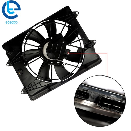 Radiator Cooling Fan Assembly For 2016-2021 Civic 2.0L 190155BAA01 ...