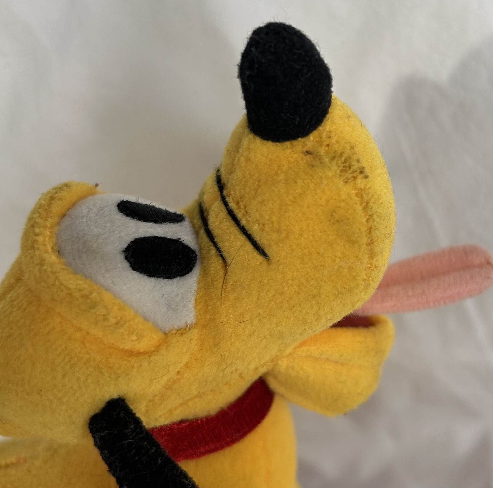 Pluto the Dog Plush Small Standing Red Collar | eBay