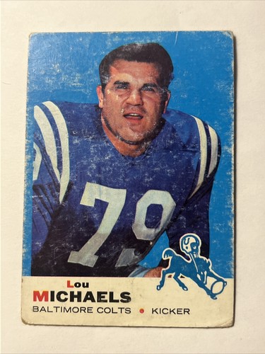 1969 Topps Football Lou Michaels Baltimore Colts #116 Vintage | eBay