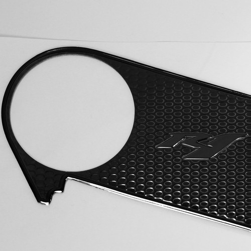 Handle Yoke Cover Perforate Black+3D Fairing Emblem Sticker Kit for 04 ...