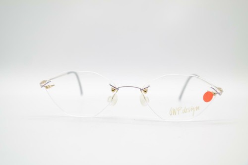 Lunettes Vintage OWP Design 1589 604 Argent Violet Sans Monture NOS | eBay