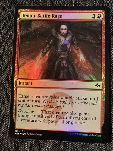Temur Battle Rage FOIL NM Fate Reforged MTG Magic The Gathering | eBay