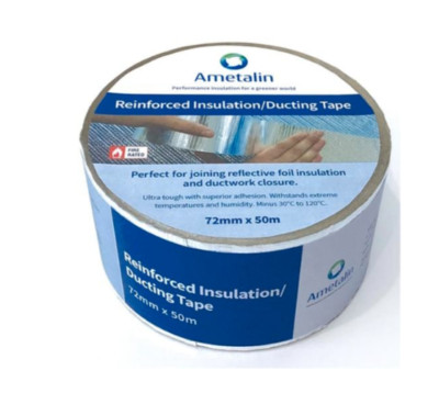Ametalin Reinforced Insulation & Ducting Tape Heavy Duty UV Resistant 72mmx50m | eBay