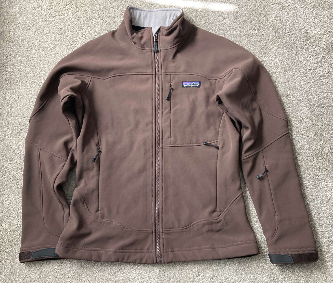 Patagonia Guide Jacket Brown Softshell Fleece Lined -… - Gem