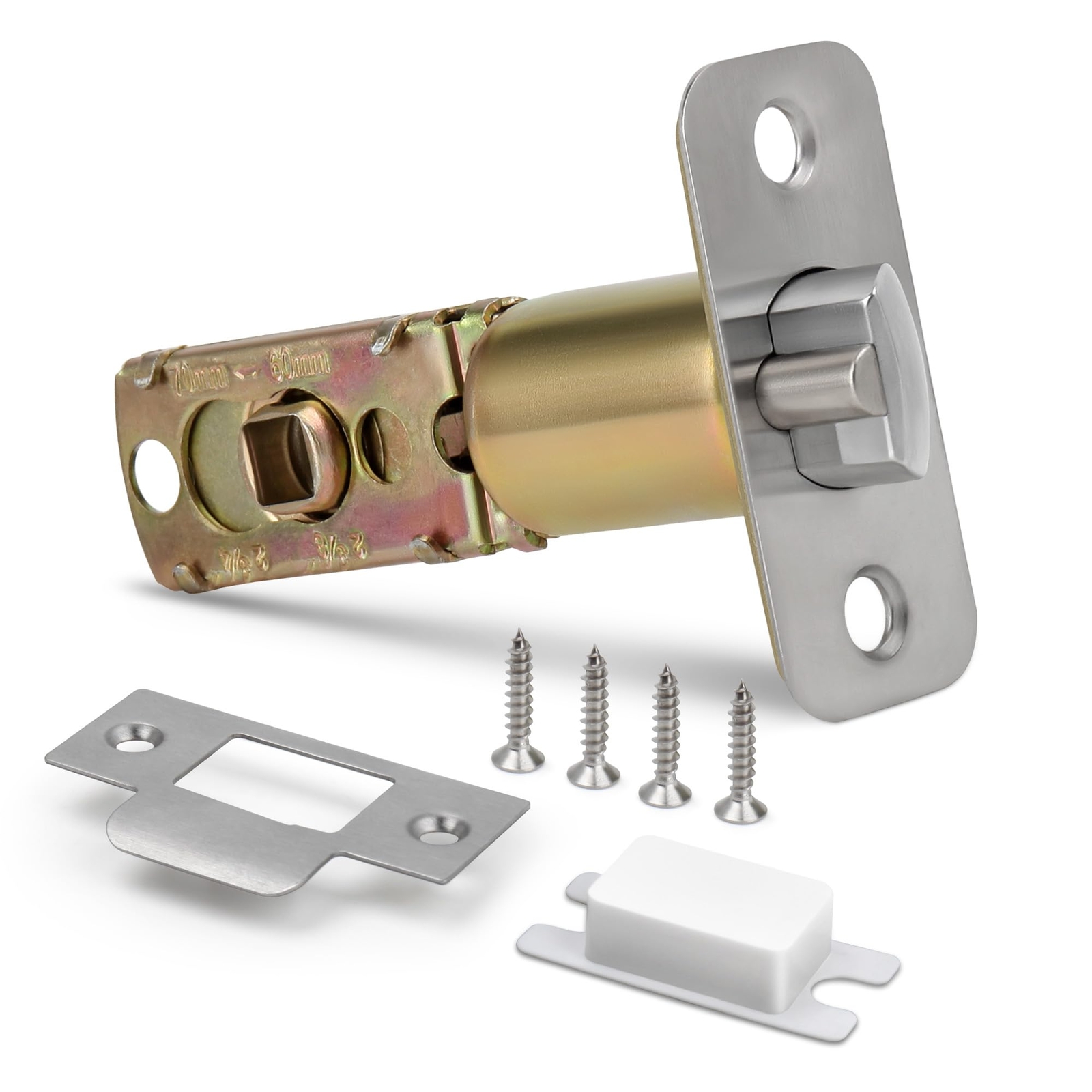 Adjustable Deadlatch 2-3/8" or 2-3/4" for Door Lock Replacement Latch ...