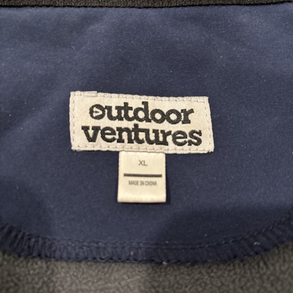 Outdoor Ventures Navy Jacket Women Size XL Fleece Lined Windproof ...