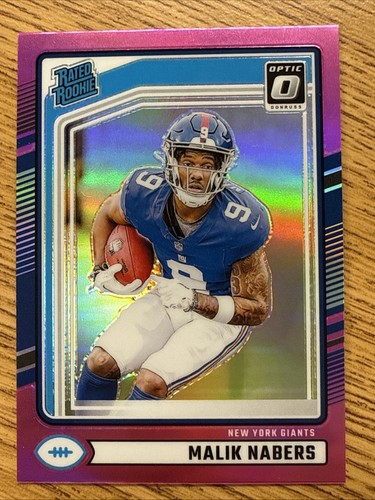 PREVIEW PINK PARALLEL 2024 Panini Donruss OPTIC NFL Football RC You ...