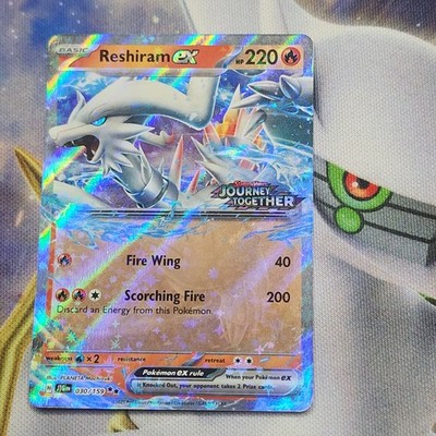 Pokemon TCG Reshiram ex 030/159 2025 Journey Together Stamped Promo ...