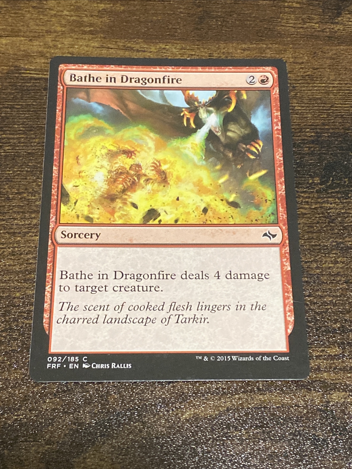 Bathe in Dragonfire 092/185 Fate Reforged Magic The Gathering MTG D5239 ...