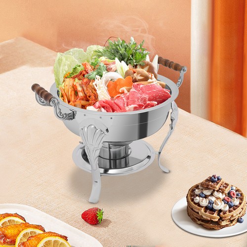 Catering Classic Stainless Steel Chafing Dish Half Round Buffet Chafer ...