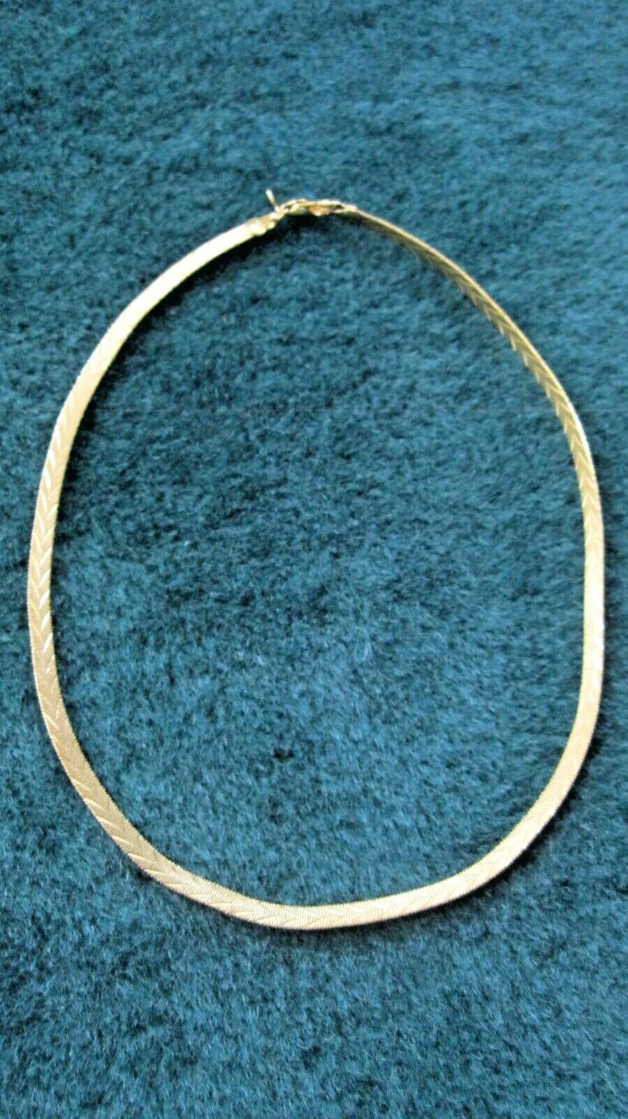 Vintage BC Lind 14K GE Herringbone Necklace | eBay