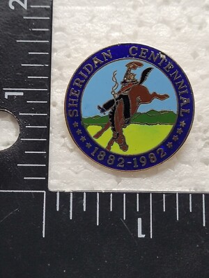 SHERIDAN CENTENNIAL HAT LAPEL PIN PIN BACK USED (N1402) | eBay