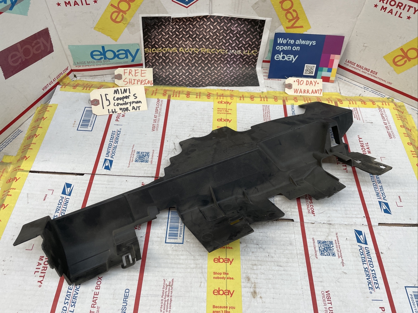 11-16 MINI COOPER S COUNTRYMAN LEFT AIR DUCT BAFFLE RADIATOR SIDE TRIM ...