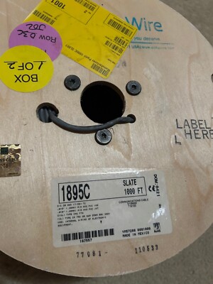 1000 ft, Alpha Wire 1895C-SL001, 20awg/2C Cabled Control/Communications ...