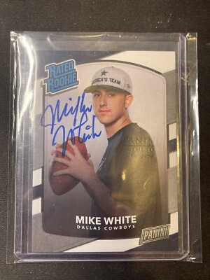 2018 Panini Rated Rookie Mike White AUTO RC Personal Edition SSP Jets ...