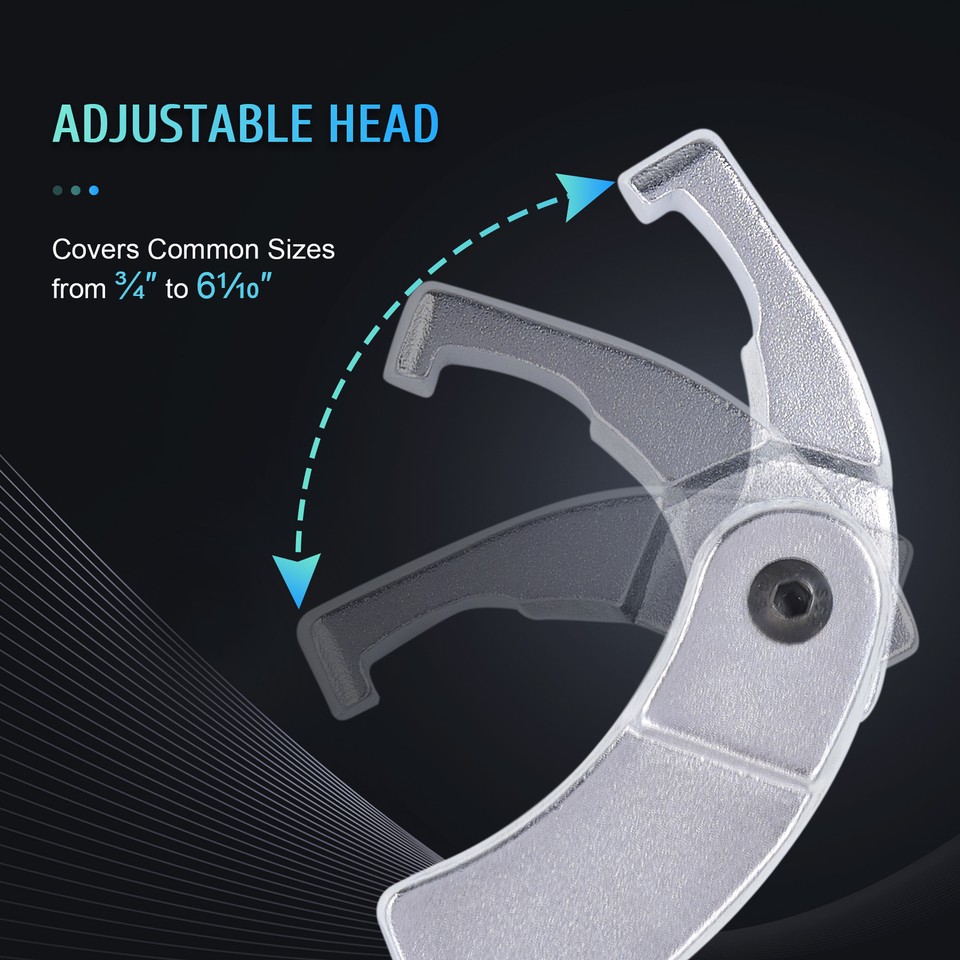 OMT 10Pc Adjustable Hook Pin Spanner Wrench Tool Set Locking Nut Wrench ...