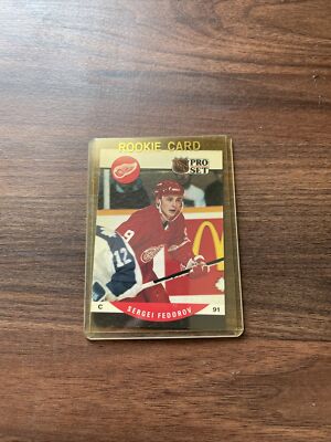 Pro Set #604 Sergei Fedorov Rookie card 1990-91 | eBay