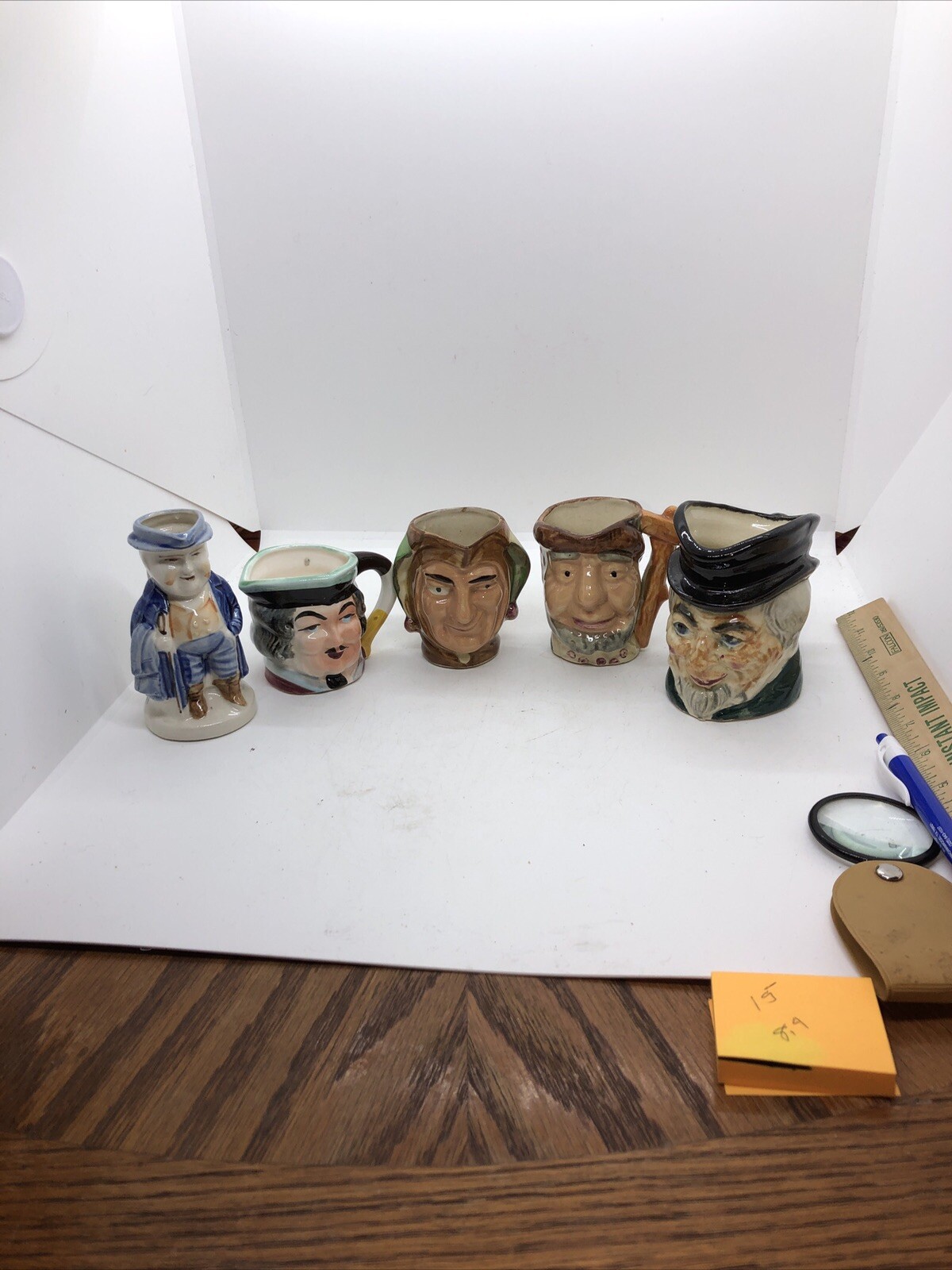 Toby Mugs set of 5,various sizes, All Made In Japan Tallest 4” | eBay