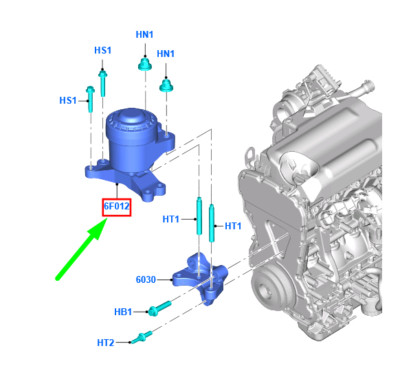 FORD TRANSIT MK4 Engine Front Support Bracket BK21-6F012-AE 1895282 NEW ...