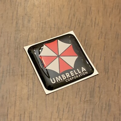 UMBRELLA CORPORATION Resident Evil 386 486 Computer Case Badge DOMED ...