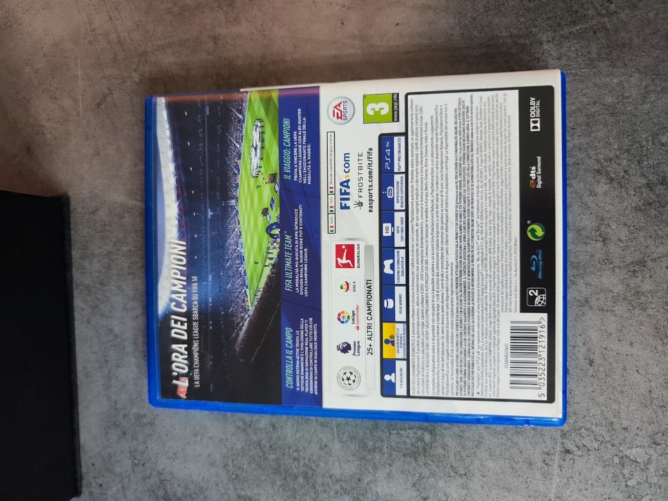 FIFA 19 FOOTBALL 2019 SONY PS4 PLAYSTATION 4 PAL ITA ITALIANO ORIGINALE ...