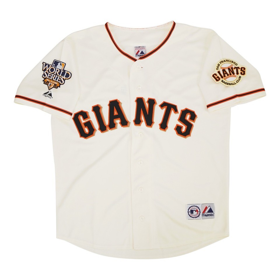 Tim Lincecum 2010 San Francisco Giants Cream Home World Series Men's ...
