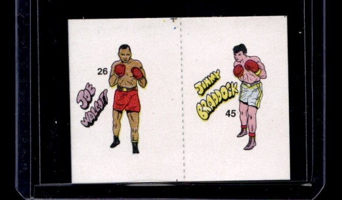 #6765 JOE WALCOTT, JIMMY BRADDOCK Rare 1985 Cromos De Boxeo Boxing Card ...