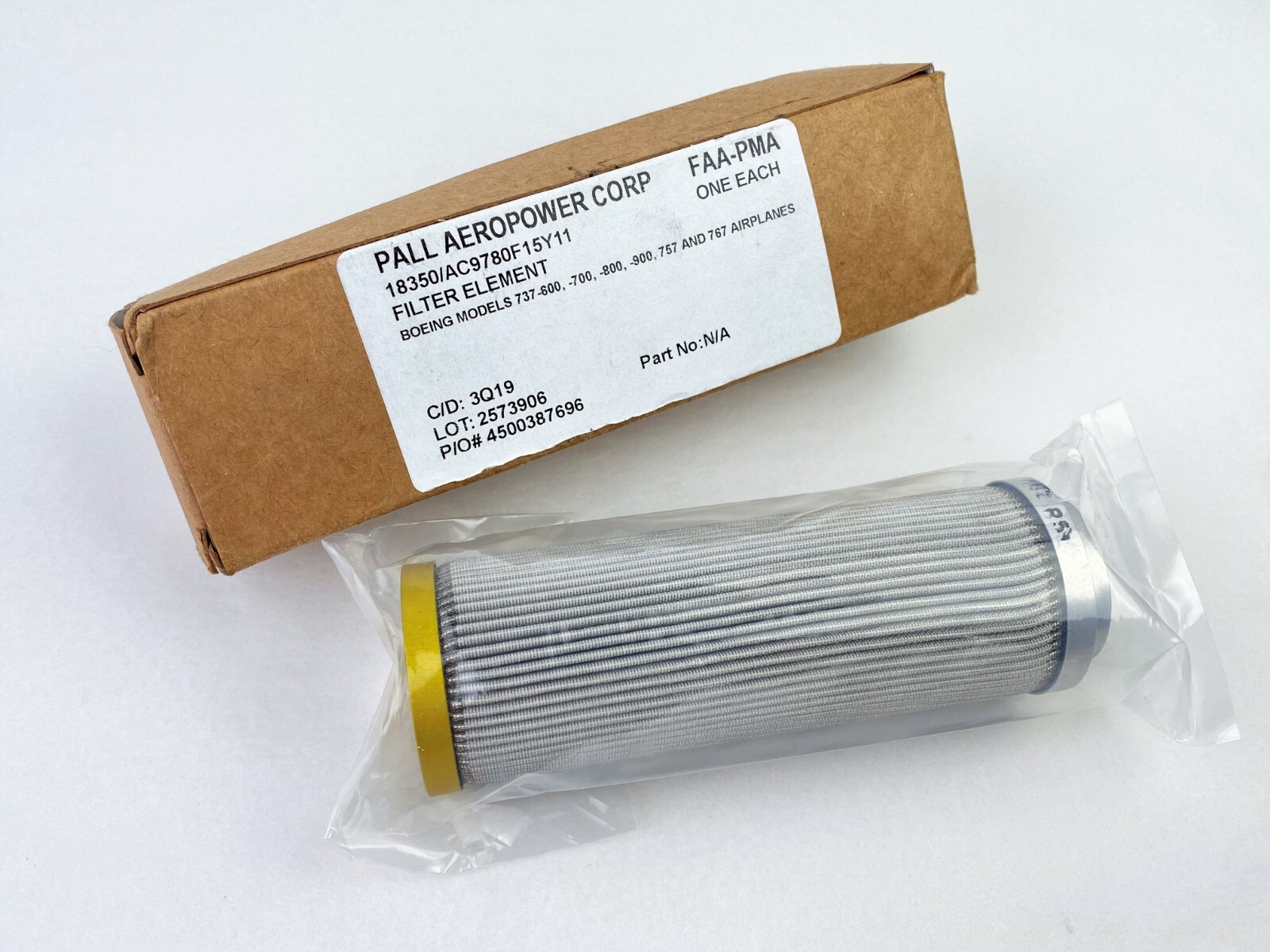 Pall Aeropower Corp. Scavenge Lube Filter Element Boeing AC9780F15Y11 ...