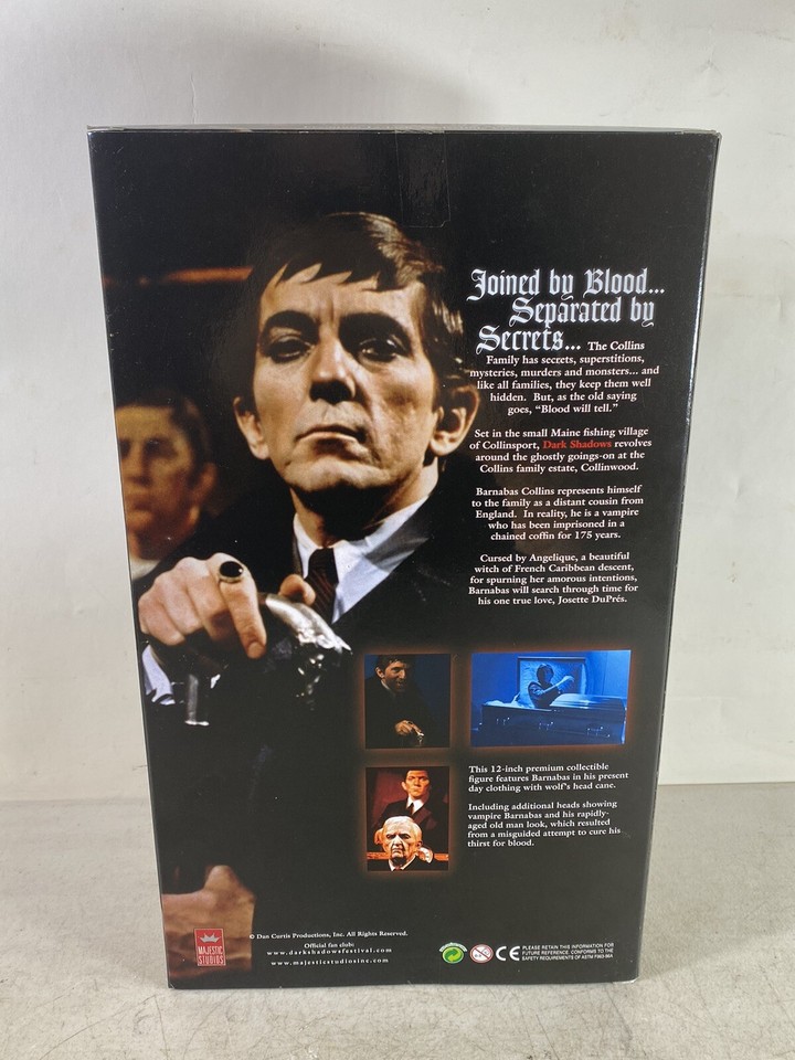 Dark Shadows Barnabas Collins Present Day 12" Figure Majestic Studios ...