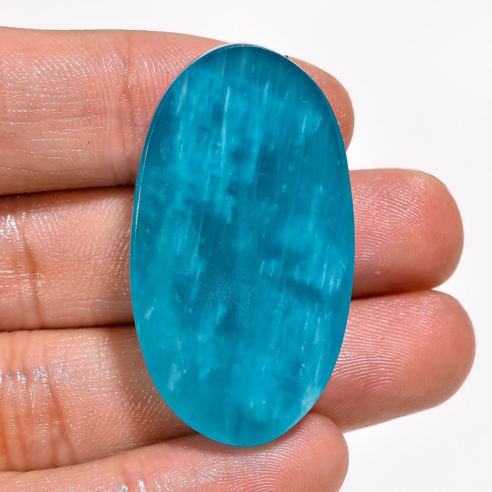 60.80 CT Natural ICE AMAZONITE Oval Cabochon Amazonite Gemstone 22x40x8 ...