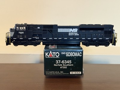 HO Scale Model Trains Kato 37-6345 SD80MAC Norfolk Southern #7202 DC ...