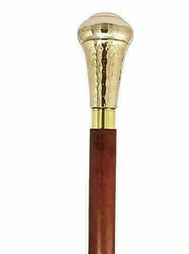 Designer Brass Ball Handle Victorian Style Wooden Walking Stick Cane 36 ...