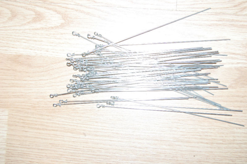50 Pack Straight .045 Wire w/ Loop Wire Forms 8 inches Make Spinners | eBay