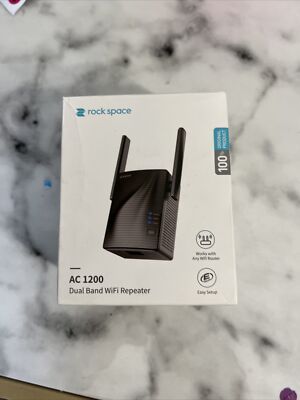 Rock Space AC750 Wireless Signal Dual Band Booster and Wi-fi Extender ...