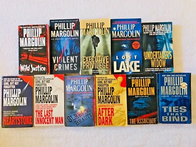 Lot 11 Phillip Margolin PB Book Wild Justice/After Dark/Heartstone ...
