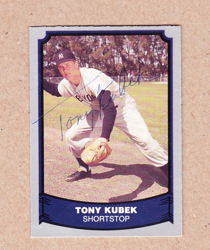 Tony Kubek signed 1988 Pacific Baseball Legends card #29-New York ...
