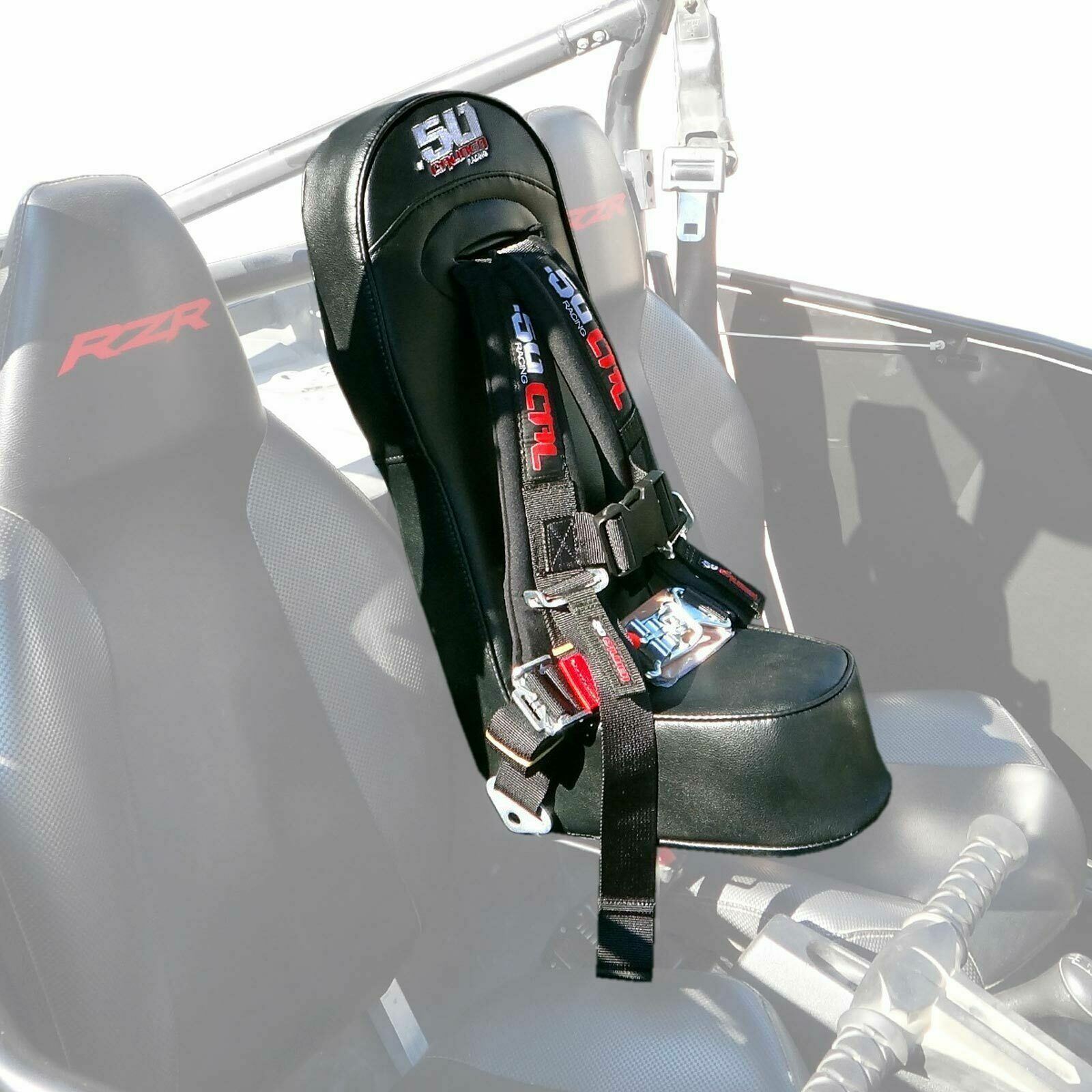 Middle Bump Bench 3rd Seat & Blue Harness - Polaris RZR XP1000 Turbo S ...