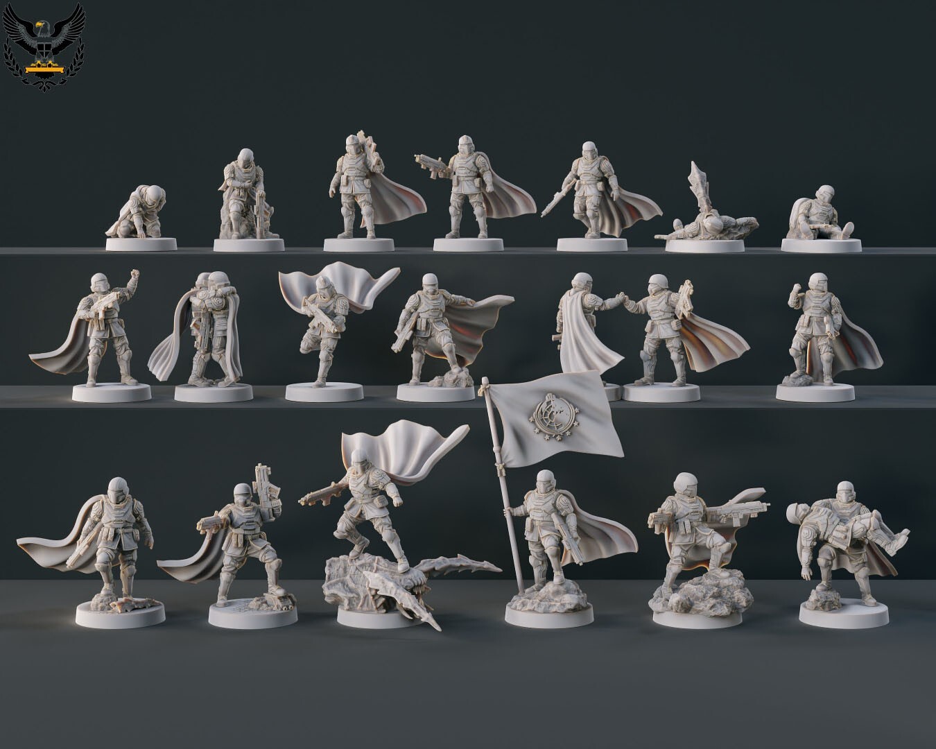 Helldivers - 20 Miniature Set - 1:48 Scale - | Grelly USA