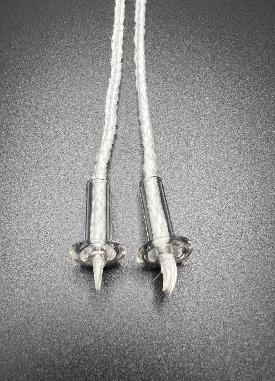 2 Pk Glass Wick Tubes | Glass Wick Holder | Oil Candle Wicks | 8" Wicks ...