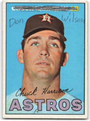 1967 Topps #8 Chuck Harrison *POOR, MARKED* Houston Astros 3AI | eBay