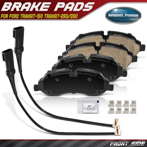 4x Front LH & RH Ceramic Brake Pads for Ford Transit-150 Transit-250 ...