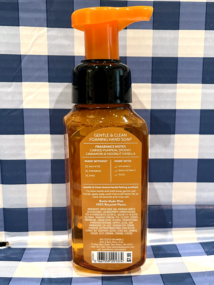 PURRFECT PUMPKIN Halloween Foaming Hand Soap Bath and Body Works 2024 ...