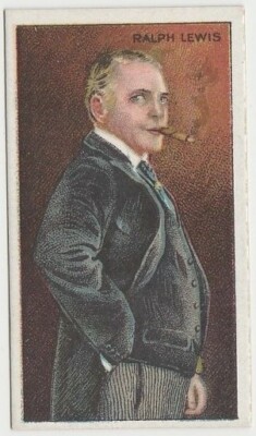 Ralph Lewis 1929 BAT Cinema Stars Tobacco Card - Flag Back - Film Star ...