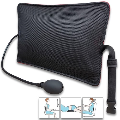 POPIPEN Inflatable Lumbar Support Pillow for Office Chair and Car Seat ...