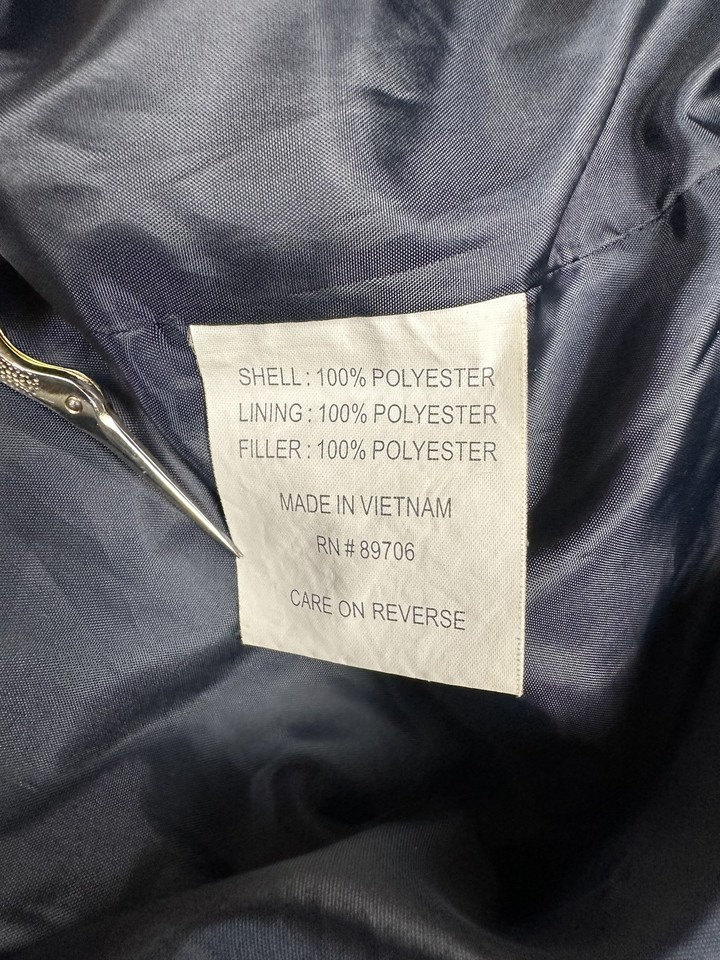 Propper Jacket Mens Medium Black Quilted Insulated Tactical Zip Pockets Outdoors | eBay