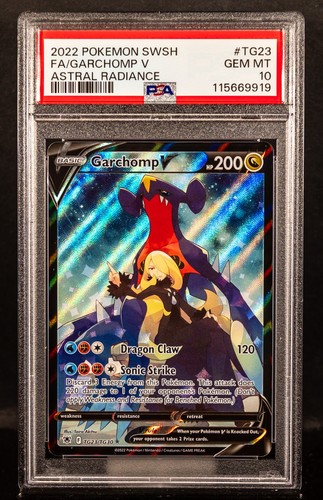 115669919 Garchomp V 2022 Pokemon SWSH Astral Radiance TG23 Full Art FA ...