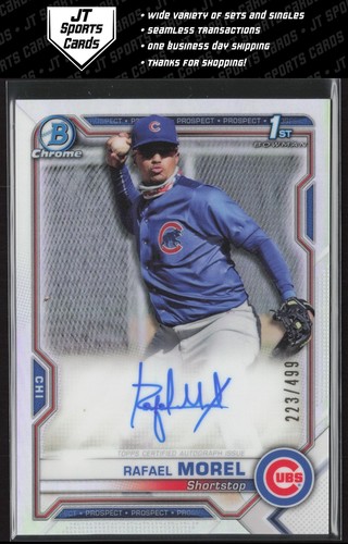2021 Bowman Chrome Rafael Morel CPA-RM 1st Refractor Auto /499 ...